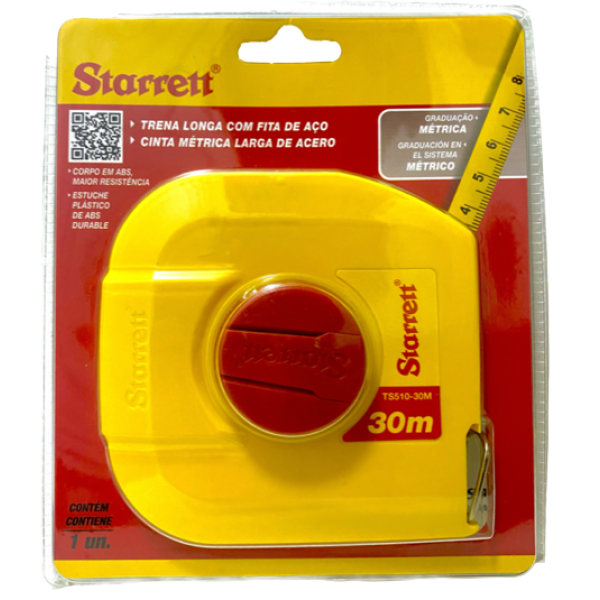 Trena 30m Fita Fibra de Aço KTS510 Starret