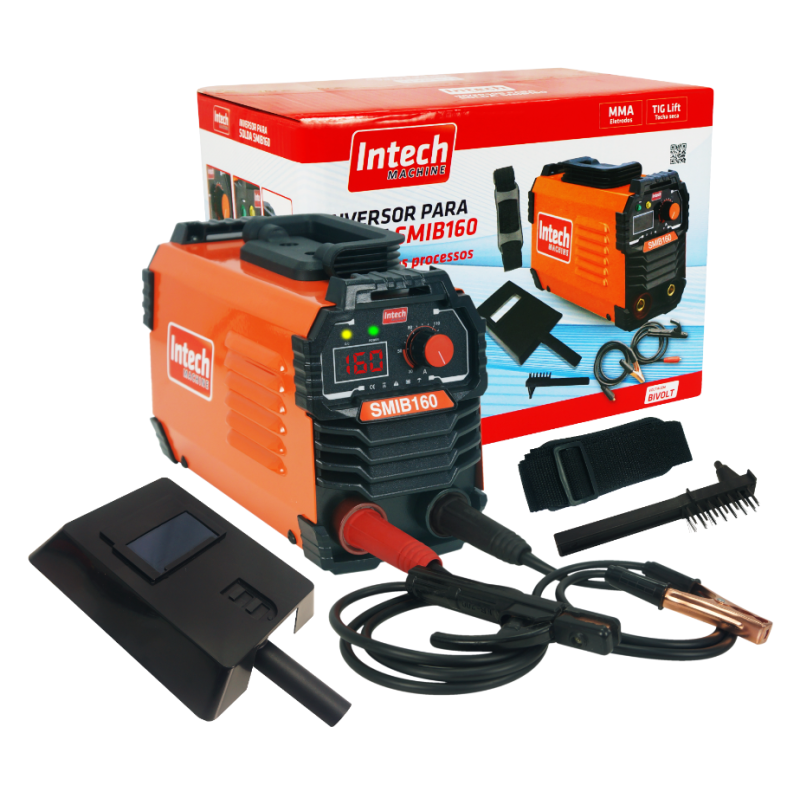 Máquina de Solda Inversora 160AMP MMA SMIB160 Bivolt Intech